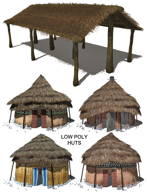 African Village Toolkit by AM | Daz 3D