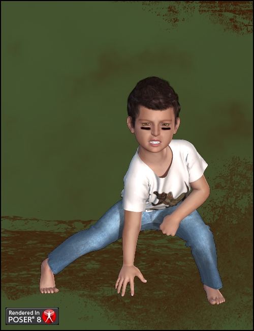 Poser Dynamic Jeans and Shirt for K4 | Daz 3D