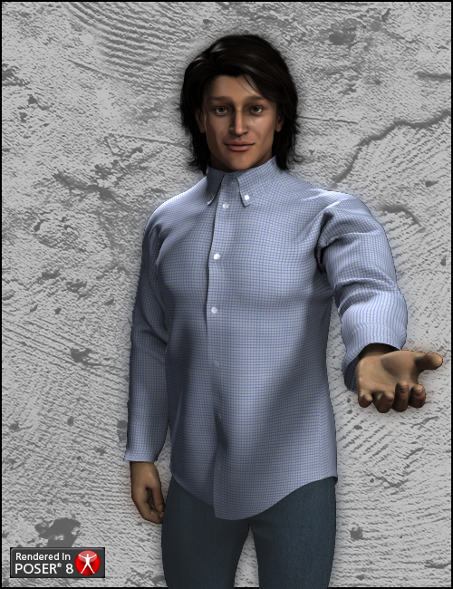 Poser Dynamic Dress Shirt for M4 | Daz 3D