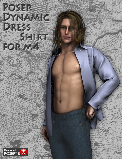 Dynamic Dress Shirt for M4 Bundle | Daz 3D
