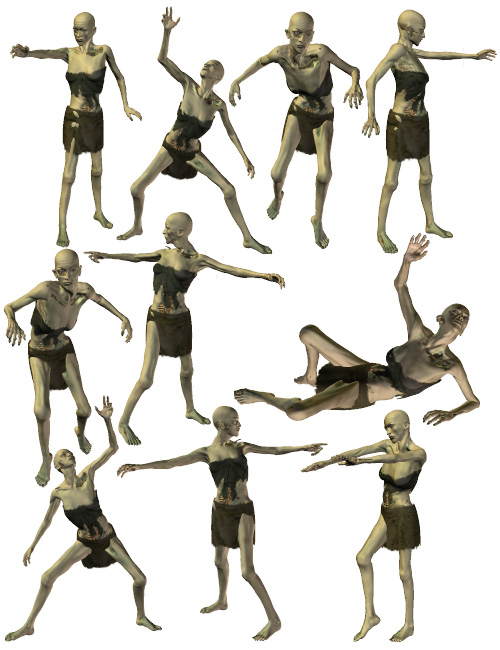 Ghoul Girl Poses | Daz 3D