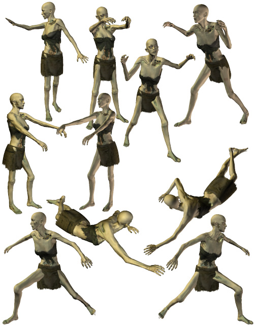 Ghoul Girl Poses | Daz 3D