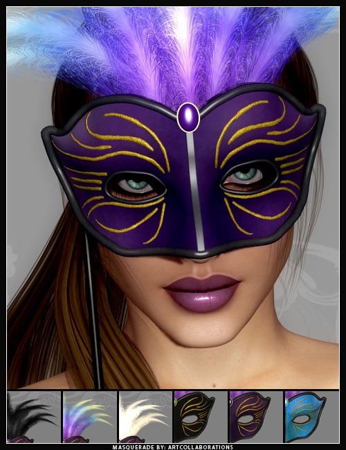 Masquerade Masks | Daz 3D
