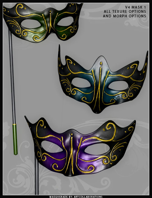 Masquerade Masks | Daz 3D