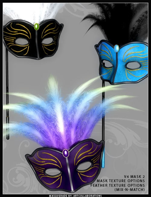 Masquerade Masks | Daz 3D