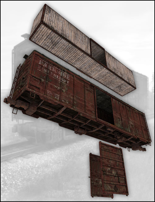 Parkside Box Car | Daz 3D