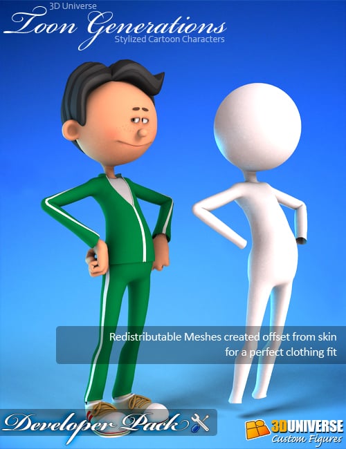 Toon Generations Developer Pack | Daz 3D