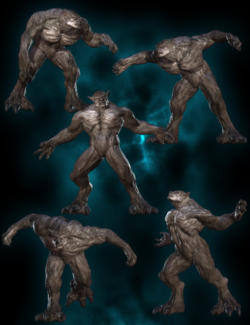 Brute Action Poses | Daz 3D