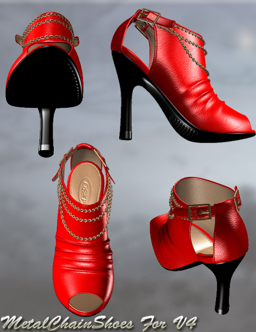 Metal Chain Shoes | Daz 3D