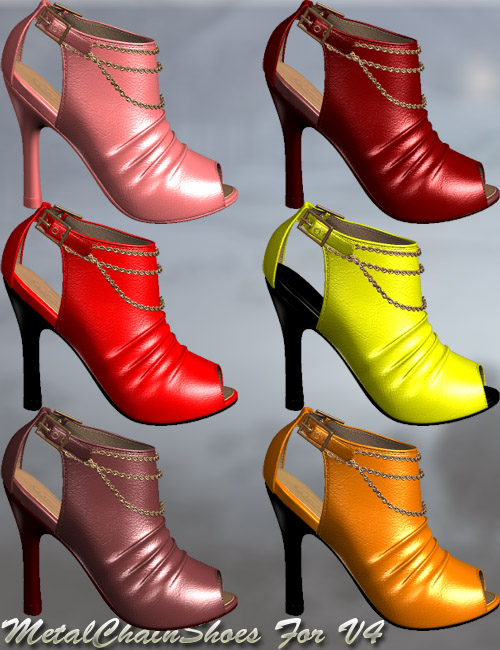Metal Chain Shoes | Daz 3D