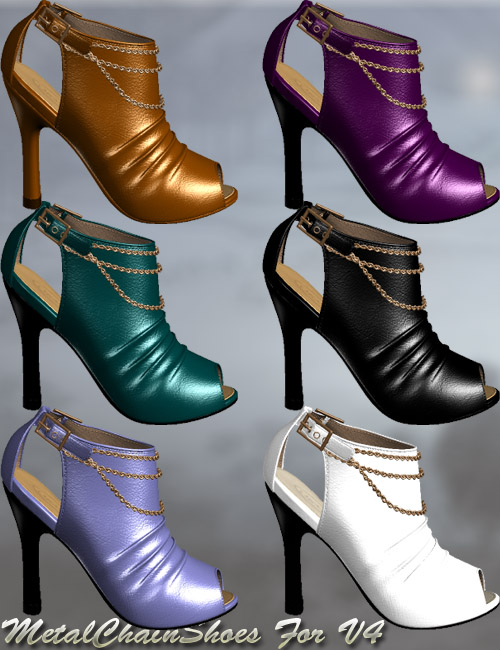 Metal Chain Shoes | Daz 3D