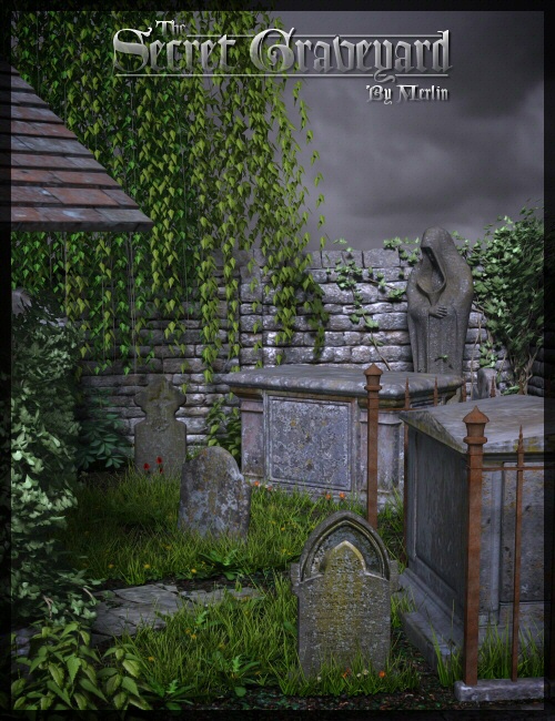 The Secret Graveyard by Merlin | Daz 3D