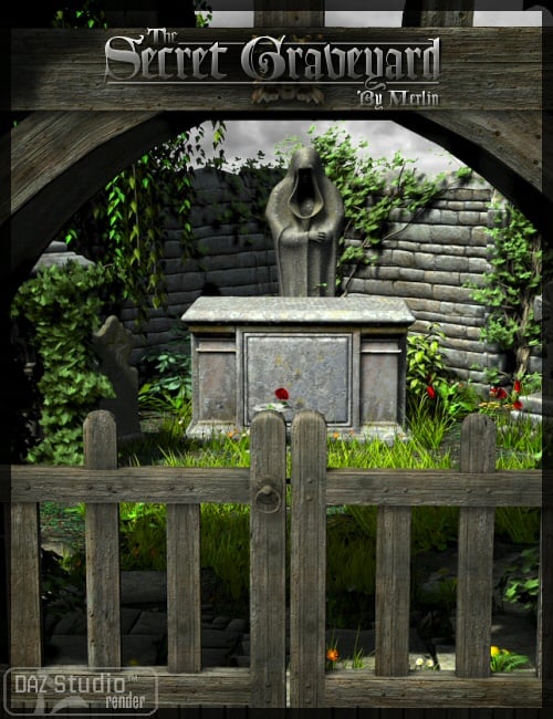 The Secret Graveyard by Merlin | Daz 3D
