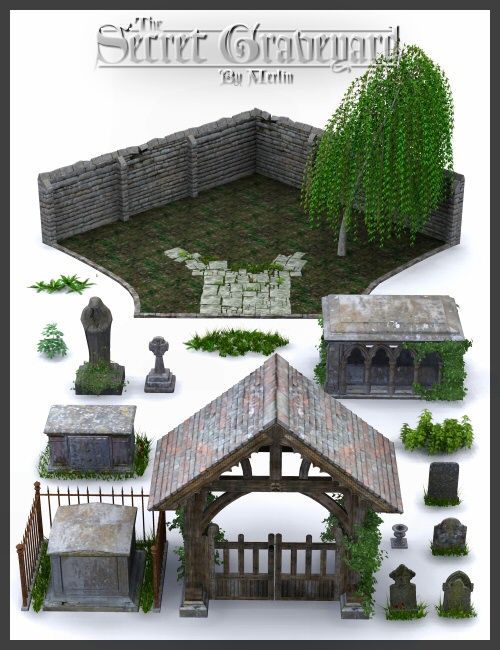 The Secret Graveyard by Merlin | Daz 3D