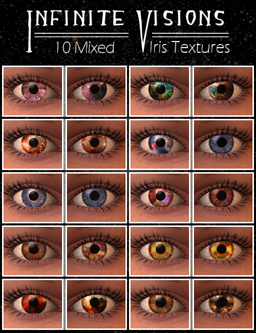 Infinite Visions - Stellar Eyes for Gen4 & Genesis | Daz 3D