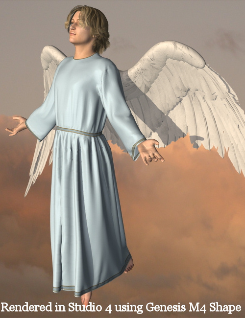 Angelic Dynamic Robe for M4 | Daz 3D