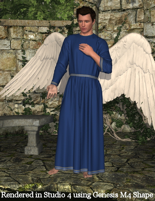 Angelic Dynamic Robe for M4 | Daz 3D