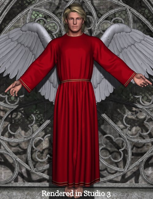 Angelic Dynamic Robe for M4 | Daz 3D
