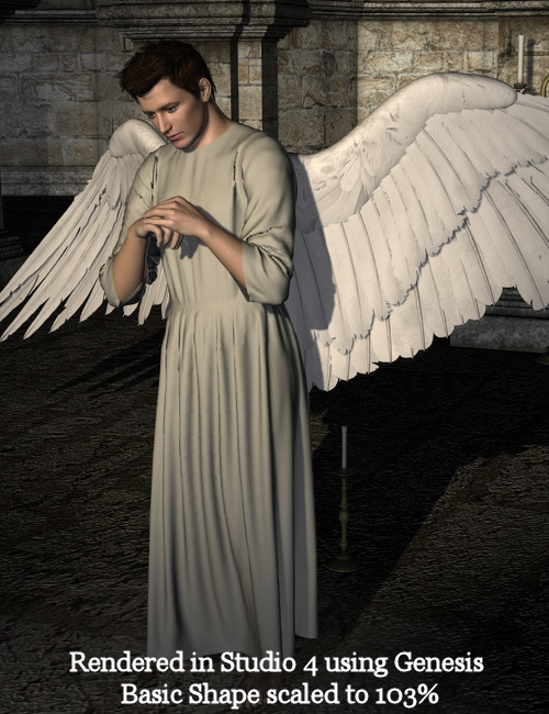 Angelic Dynamic Robe for M4 | Daz 3D