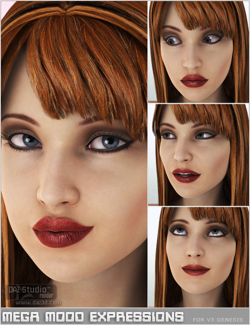 Mega Mood Expressions | Daz 3D