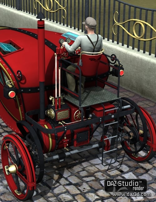 Steampunk Coach | Daz 3D
