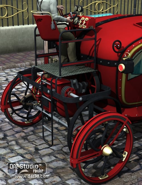 Steampunk Coach | Daz 3D