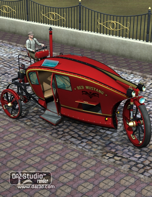 Steampunk Coach | Daz 3D