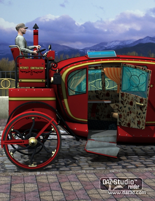 Steampunk Coach | Daz 3D