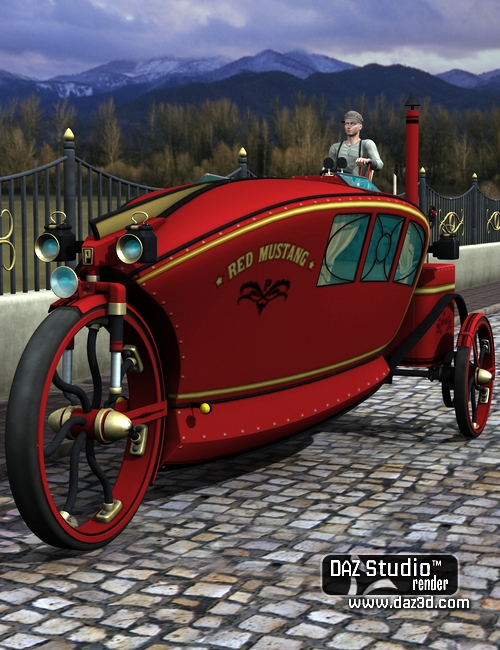 Steampunk Coach | Daz 3D