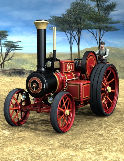 Steampunk Tractor | Daz 3D