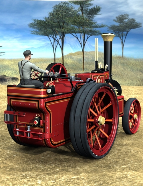 Steampunk Tractor | Daz 3D