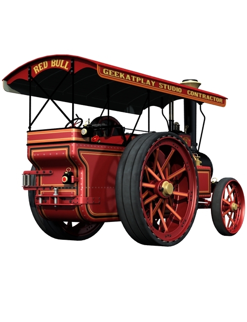 Steampunk Tractor | Daz 3D