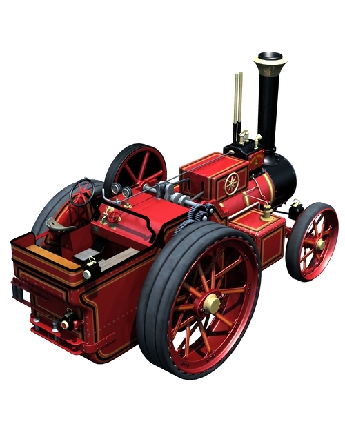 Steampunk Tractor | Daz 3D