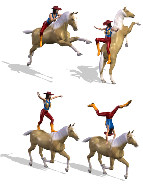 Carnival Action-Trick Riders | Daz 3D