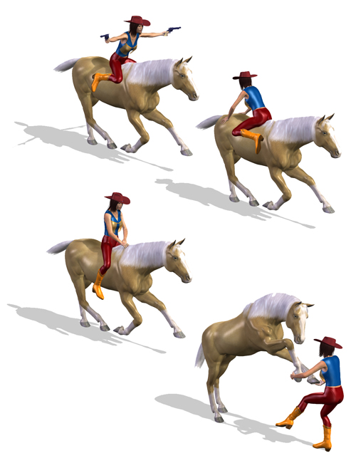 Carnival Action-Trick Riders | Daz 3D