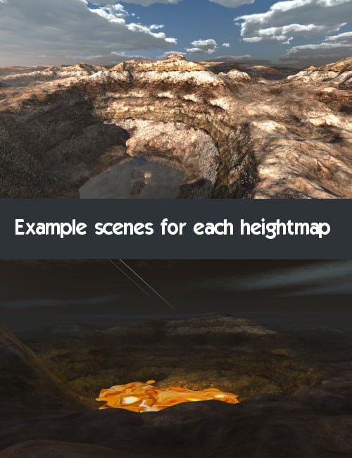 Bryce 7 Pro Tileable High Resolution Terrains and Matched Materials ...