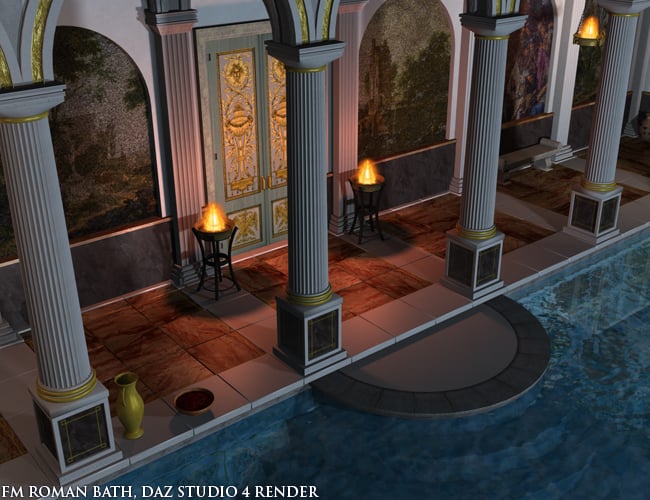 Roman Bath | Daz 3D
