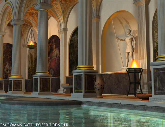 Roman Bath | Daz 3D