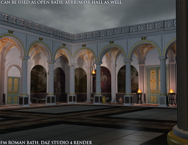 Roman Bath | Daz 3D