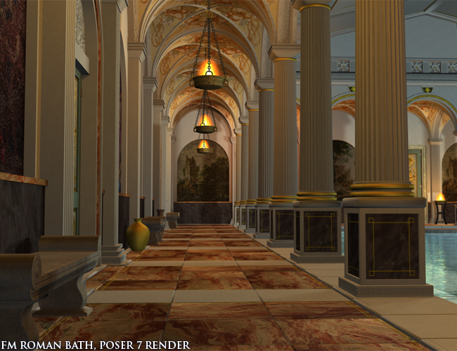 Roman Bath | Daz 3D