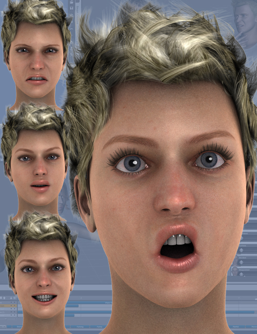 MORE Genesis Expressions and Face aniBlocks | Daz 3D
