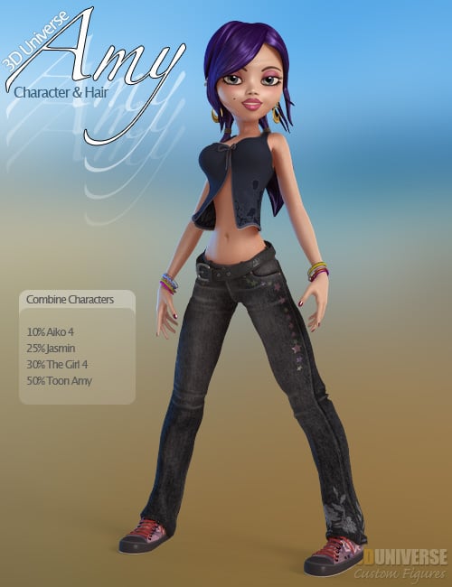 Toon Amy for Genesis (Bundle) | Daz 3D