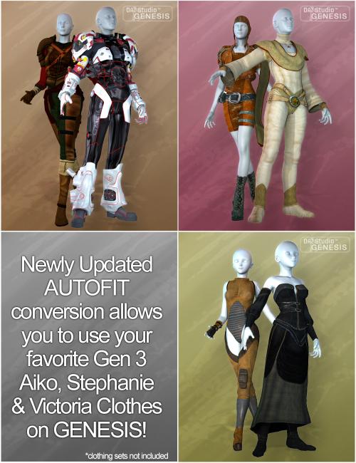 Gen 3 Iconic Shapes for Genesis | Daz 3D