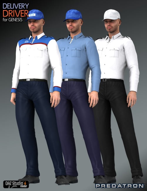 Delivery Driver Bundle | Daz 3D