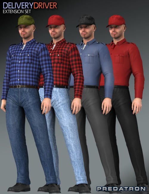 Delivery Driver Bundle | Daz 3D