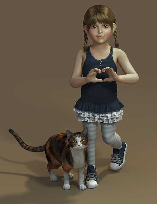 Kenzi Outfit for K4 | Daz 3D