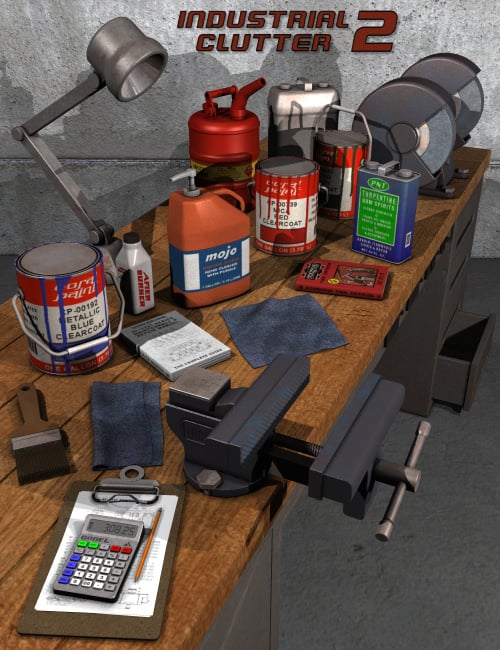 Industrial Clutter Bundle | Daz 3D