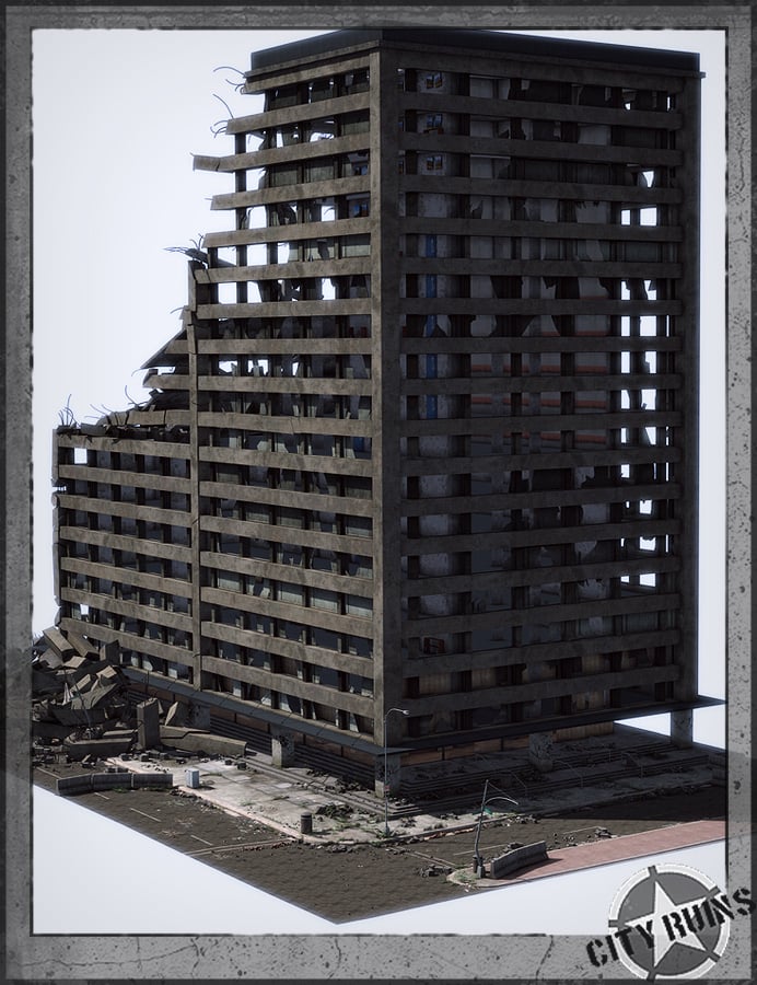 City Ruins Building 03 | Daz 3D