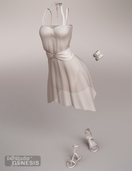 Summer Dress for Genesis | Daz 3D
