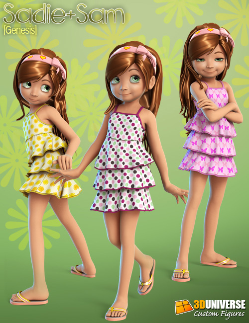 Sadie and Sam for Genesis | Daz 3D